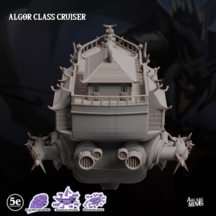 3D Printable Airship - Algor Class Cruiser by Sordane Publishing