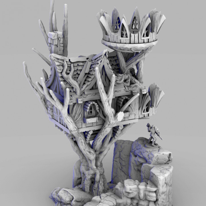 3D Printable Tree Fort by GameScape3D