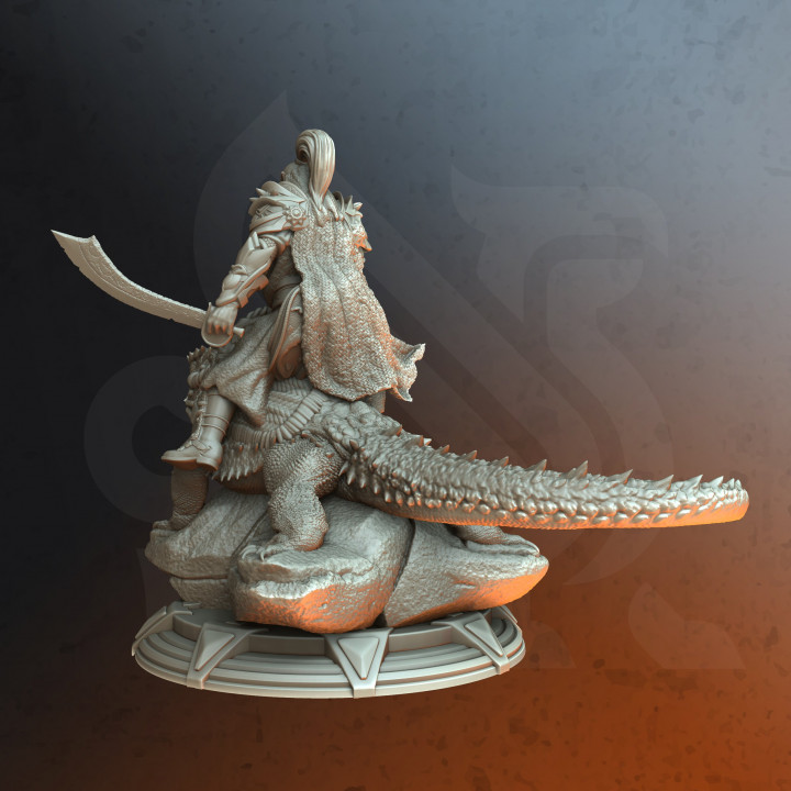 3D Printable Lizard Rider - Dreytin by DM Stash
