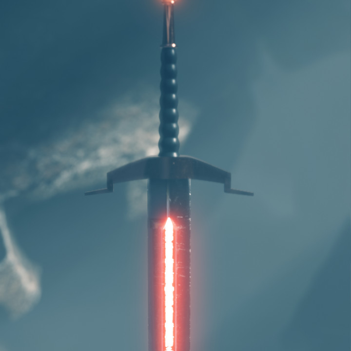 3D Printable Sword-Basic by 17 Hemanth