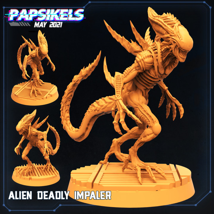 3D Printable MAY 2021 RELEASE - ALIENS VS HUMANS PART 1 by PAPSIKELS ...