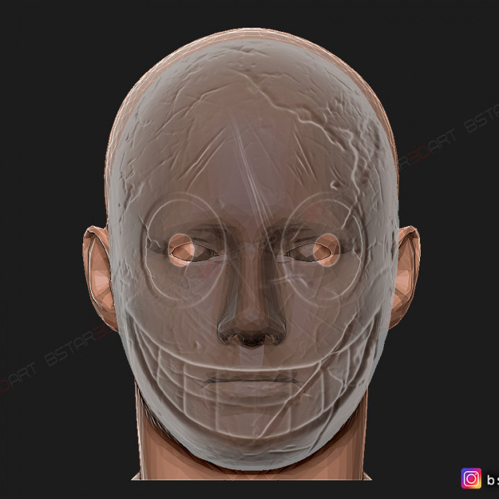3D Printable The Killer Horror Mask - Halloween Cosplay by 3DpropsDesigns