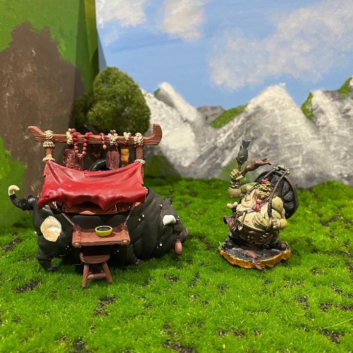 3D Print of Undur's Dire Pig (Pre-Supported) by clairelach