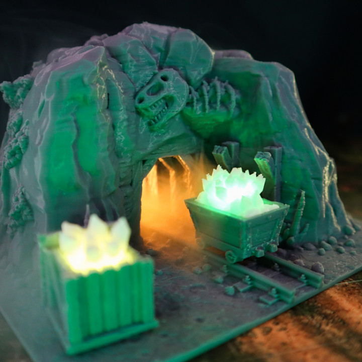 3D Printable Mine Entrance by Black Scrolls Games