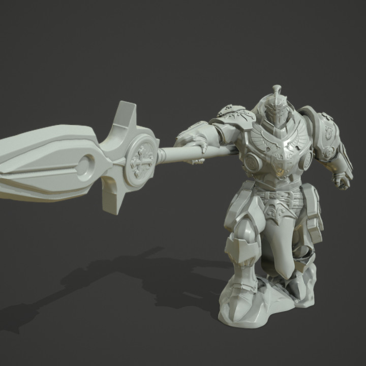 3D Printable Angelic Knight V01 by Jeremy Smith