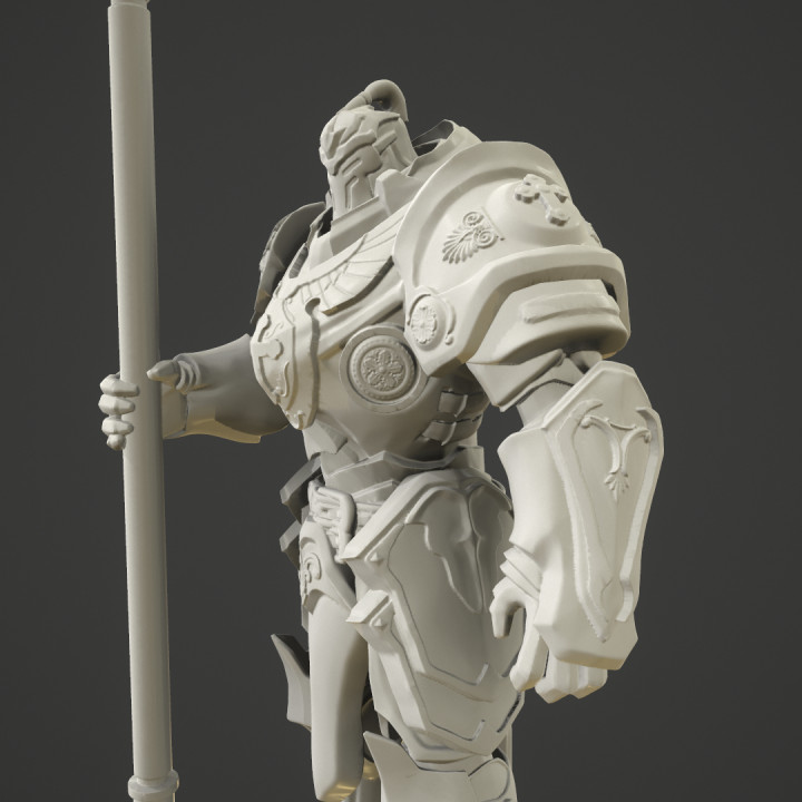 3D Printable Angelic Knight V02 by Jeremy Smith