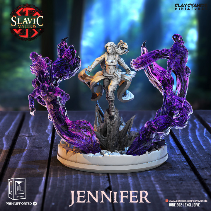 3D Printable Jennifer by Clay Cyanide Miniatures