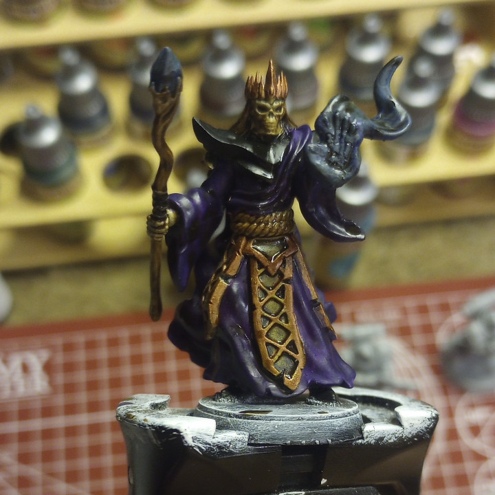 3D Print of Skeleton Lich by zacharywalters