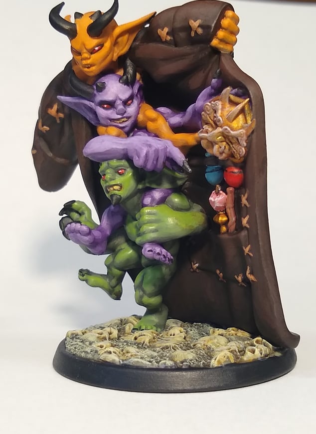 3D Printable Stack of Imps, with coat version! by Twin Goddess Miniatures