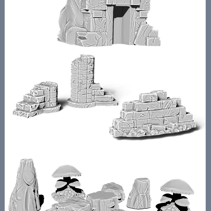 3D Printable Massive Fantasy Bundle by VeloriaMiniatures