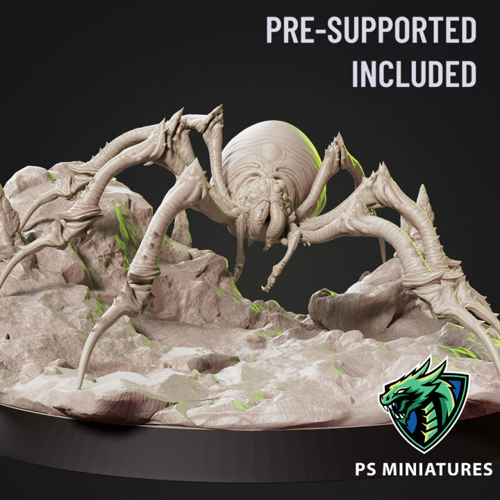 3D Printable Phase Spider Pose 3 by PSMiniatures