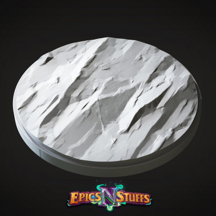 3D Printable Rocky Miniature Bases - Pre-Supported by Epics N Stuffs