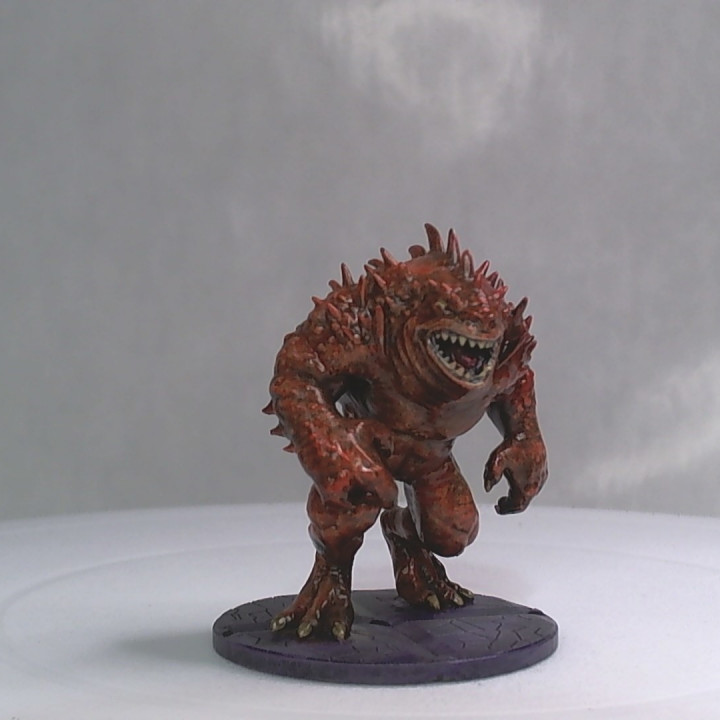 3D Print of Hezrou - Tabletop Miniature (Pre-Supported) by vGormless