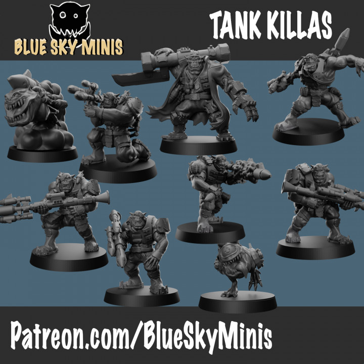 3D Printable Tank Killas by Blue Sky Minis