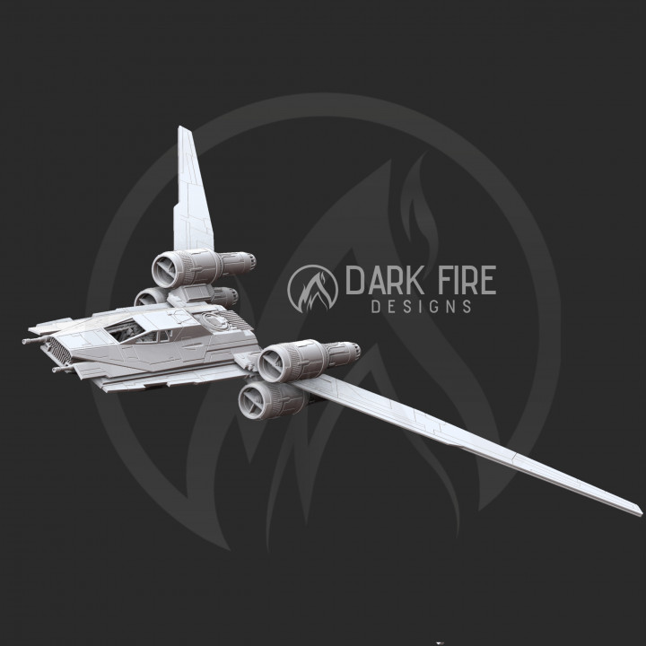 3D Printable Alliance Gunship by Dark Fire Designs