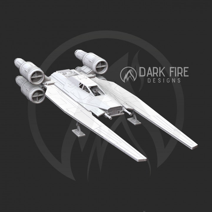 3D Printable Alliance Gunship by Dark Fire Designs