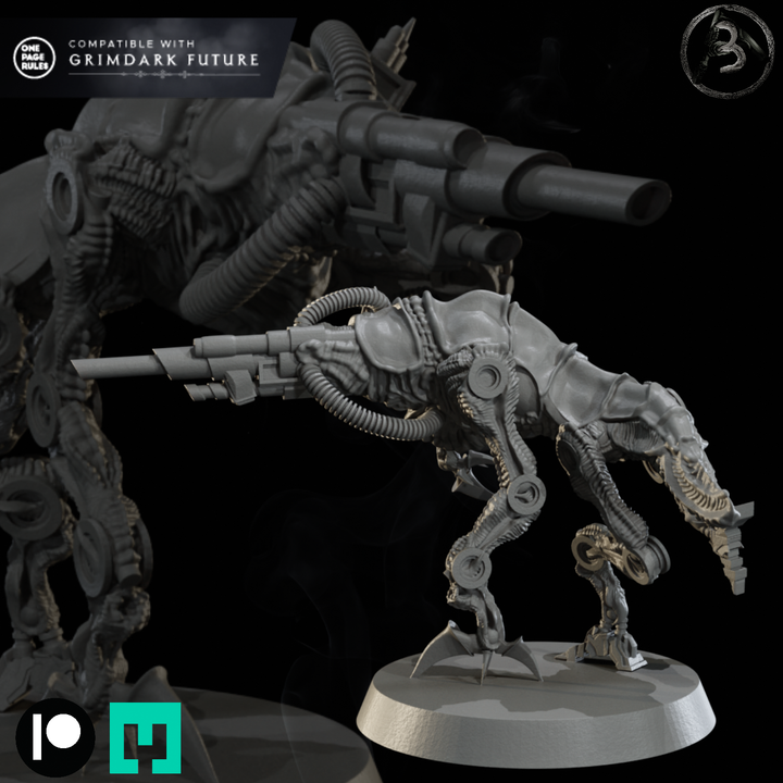 3D Printable Mechanical Hive Gun Drone by bLUARt