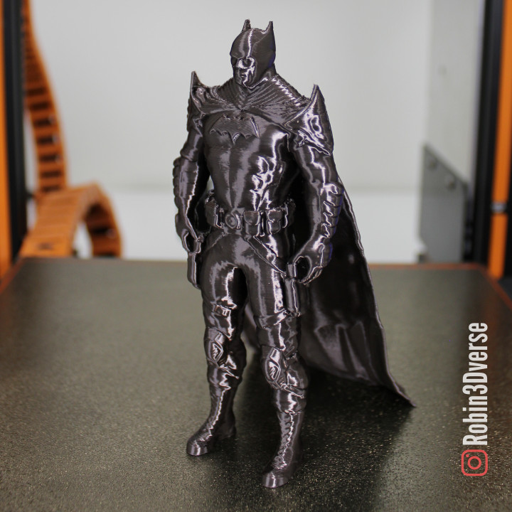3D Printable Batman Support Free Remix by Robin 3Dverse