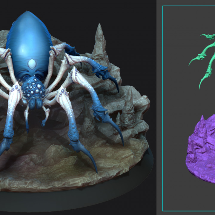 3D Printable Phase Spiders Bundle by PSMiniatures