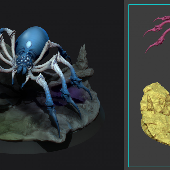 3D Printable Phase Spiders Bundle by PSMiniatures
