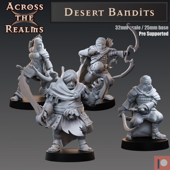 3D Printable Desert Bandits by Across the Realms