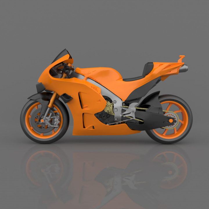 3D Printable Racing Motorcycle MotoGP Ready to Print STL File by demis ...