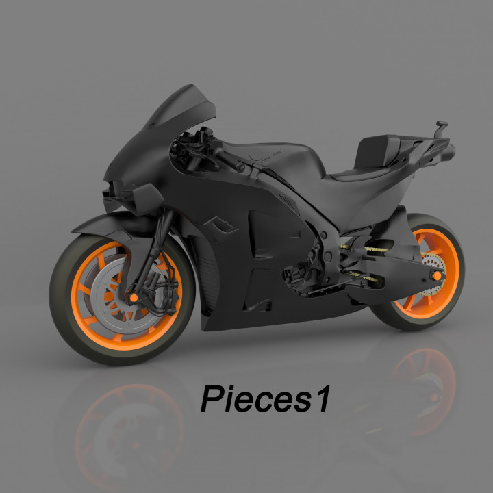3D Printable Racing Motorcycle MotoGP Ready to Print STL File by demis ...