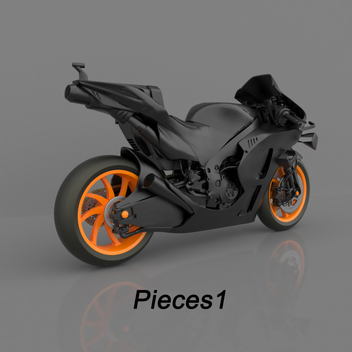 3D Printable Racing Motorcycle MotoGP Ready to Print STL File by demis ...