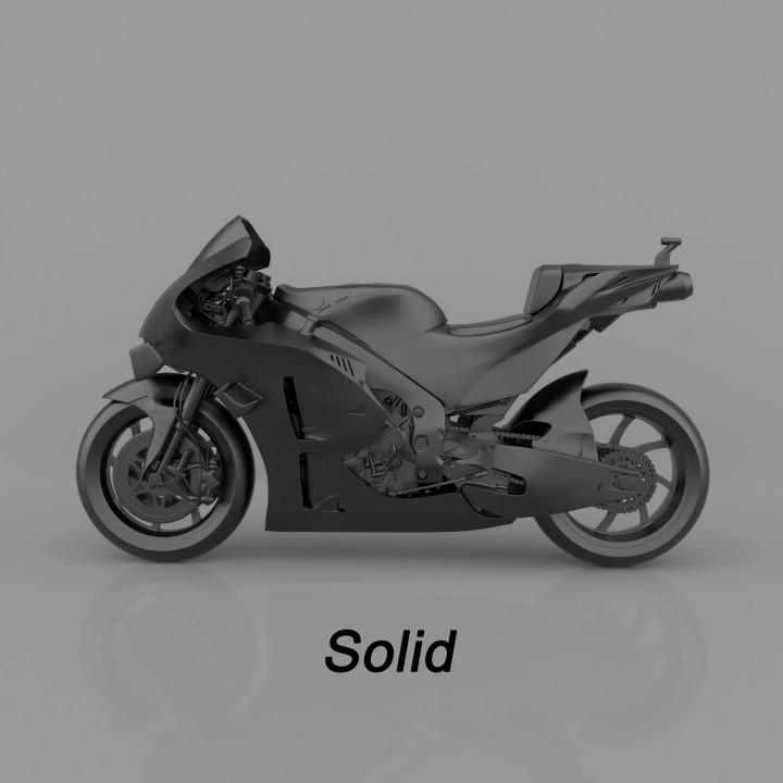 3D Printable Racing Motorcycle MotoGP Ready to Print STL File by demis ...