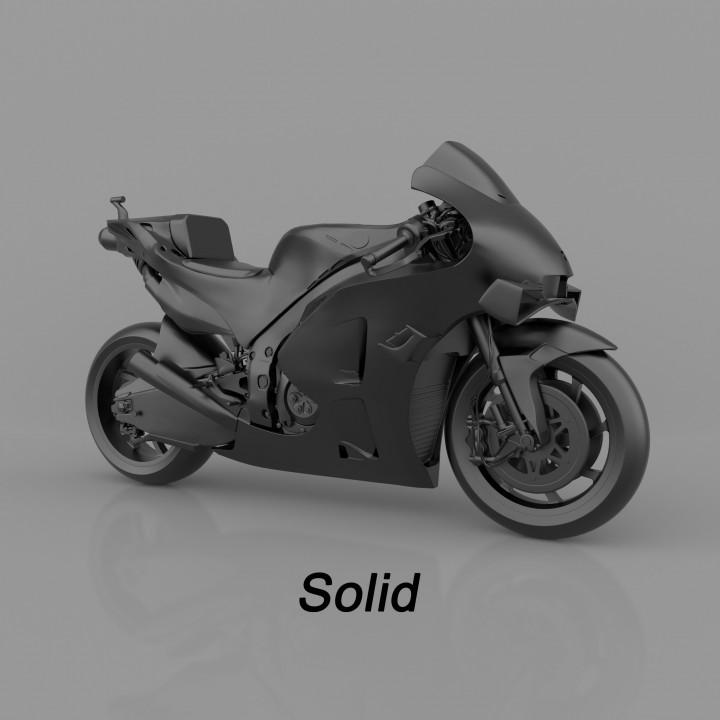 3D Printable Racing Motorcycle MotoGP Ready to Print STL File by demis ...