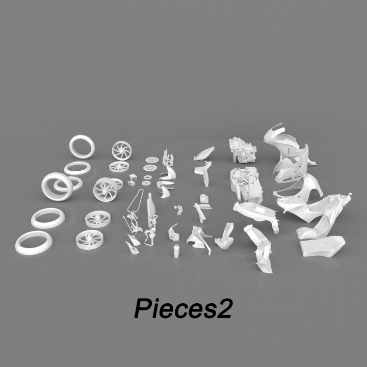 3D Printable Racing Motorcycle MotoGP Ready to Print STL File by demis ...