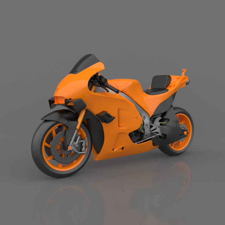 3D Printable Racing Motorcycle MotoGP Ready to Print STL File by demis ...