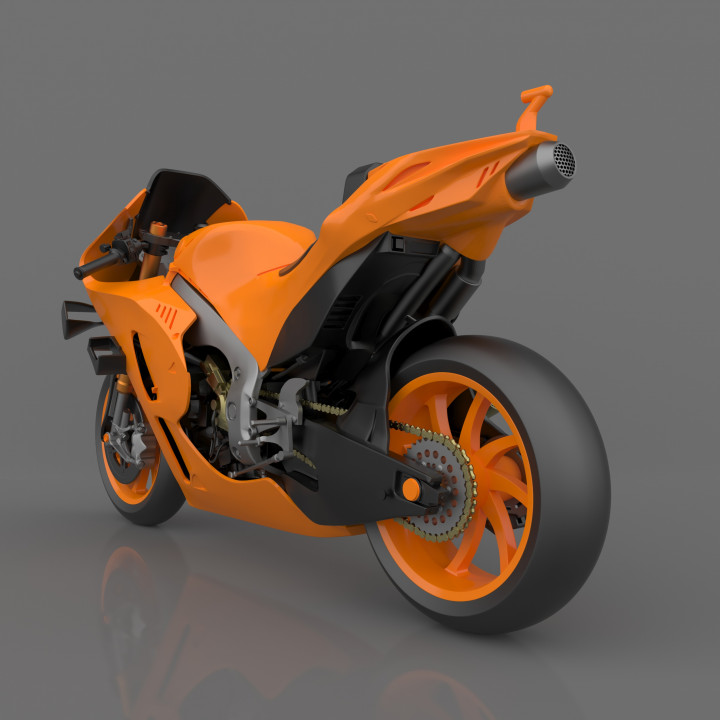 3D Printable Racing Motorcycle MotoGP Ready to Print STL File by demis ...