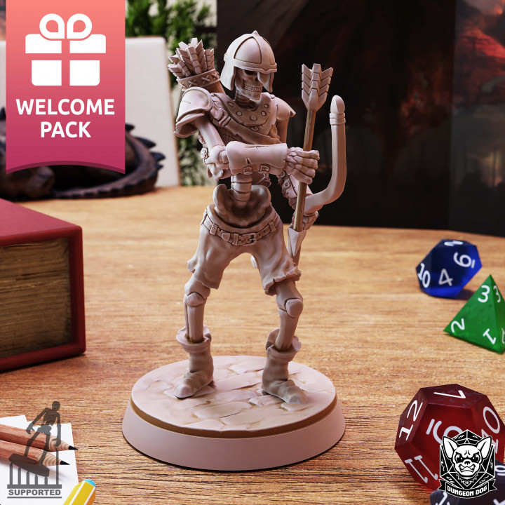 3D Printable Skeleton Pack Vol.01 by Dungeon Dog