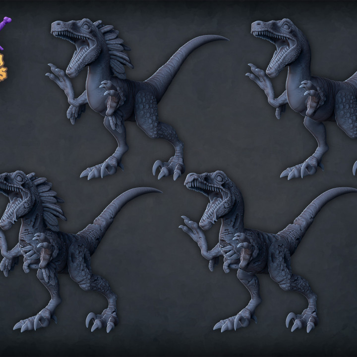 3D Printable Velociraptor (zombie & feathered) by Jacob Olsson ...