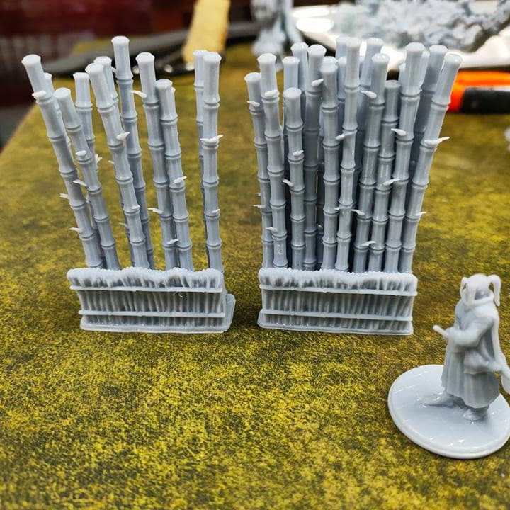 3D Printable bamboo patch / pathway by Village's Hope Miniatures