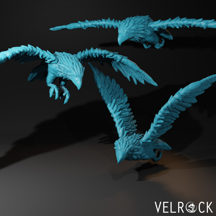3D Printable Hawk (PRESUPPORTED) by Velrock Art Miniatures