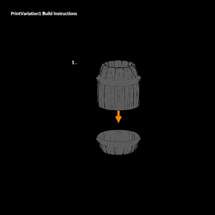 3D Printable Wooden Barrel by TableTopMinis