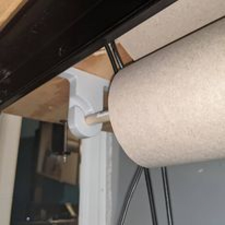 3D Printable Undermount Bracket for 1/2in Rod by Natalie Saunders