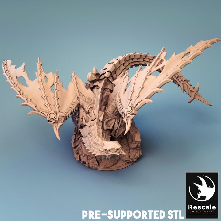 3D Printable Armored Dragon by Rescale Miniatures