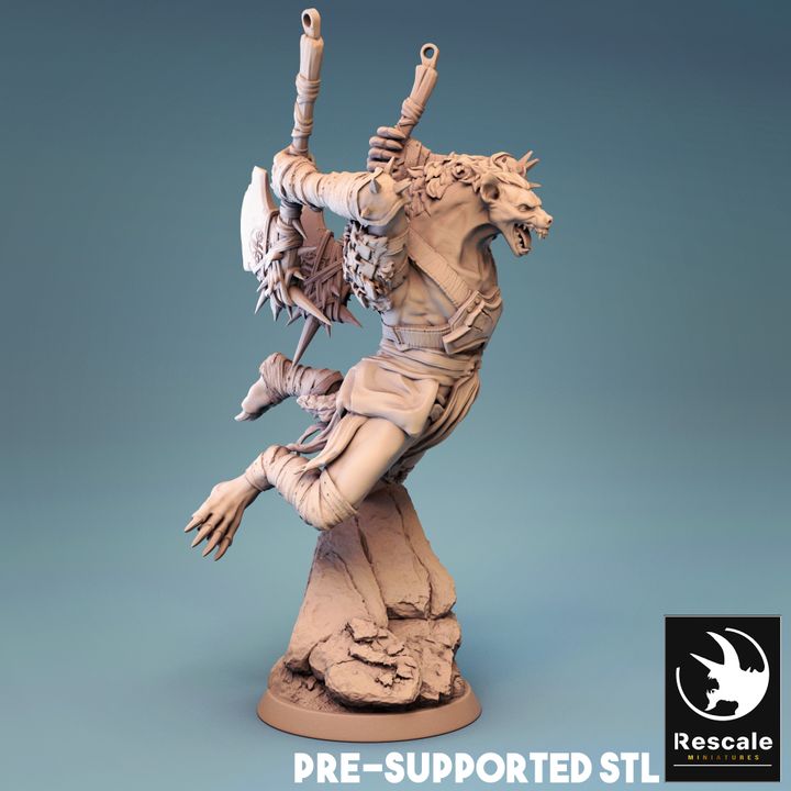 3D Printable Humanoid Rat by Rescale Miniatures