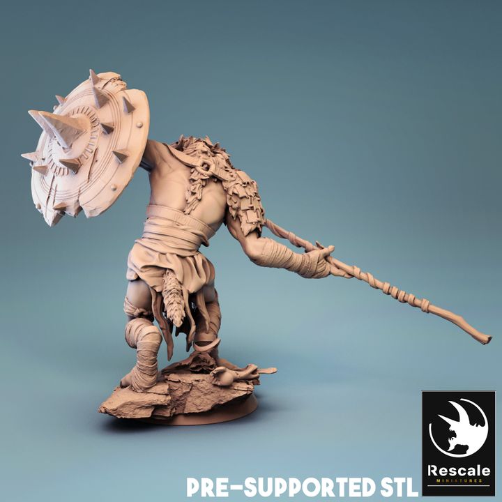 3D Printable Humanoid Rat VS Necromancer by Rescale Miniatures