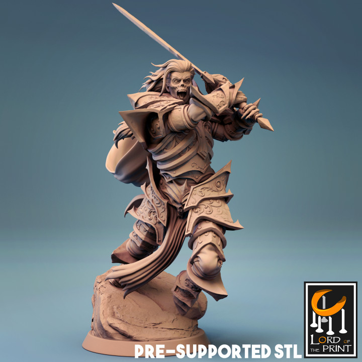 3D Printable Humanoid Rat VS Necromancer by Rescale Miniatures