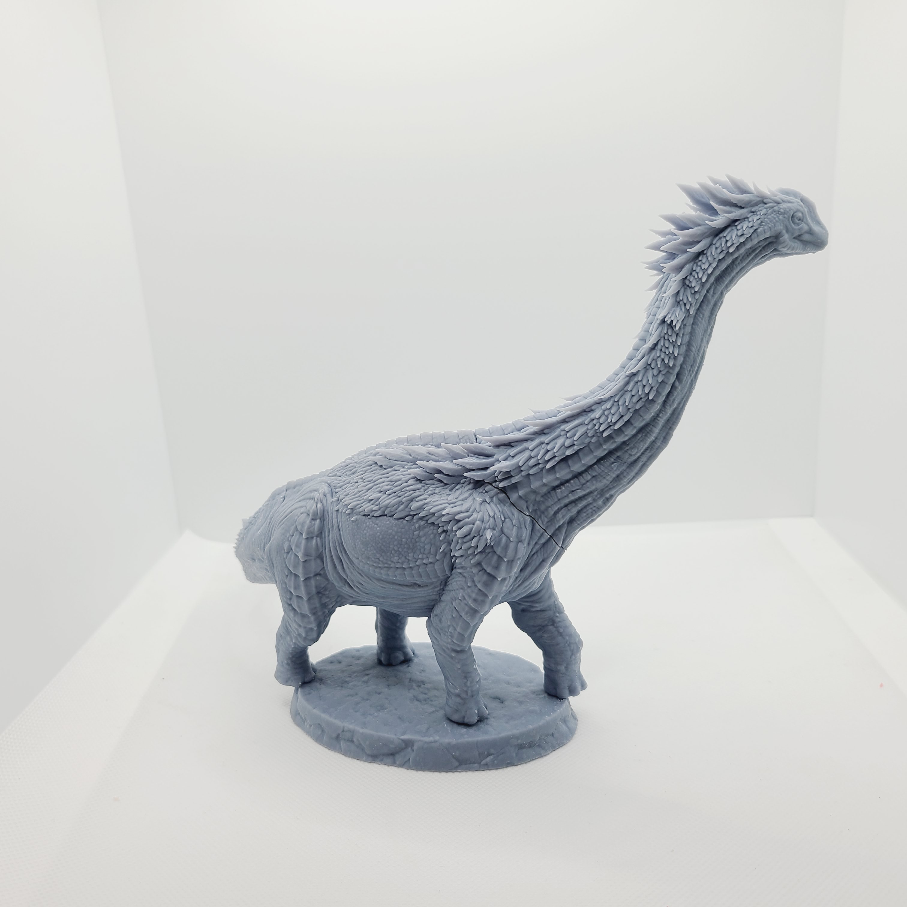 3D Printable Long Neck Dino (Tamed with platform and walking) by Mini ...