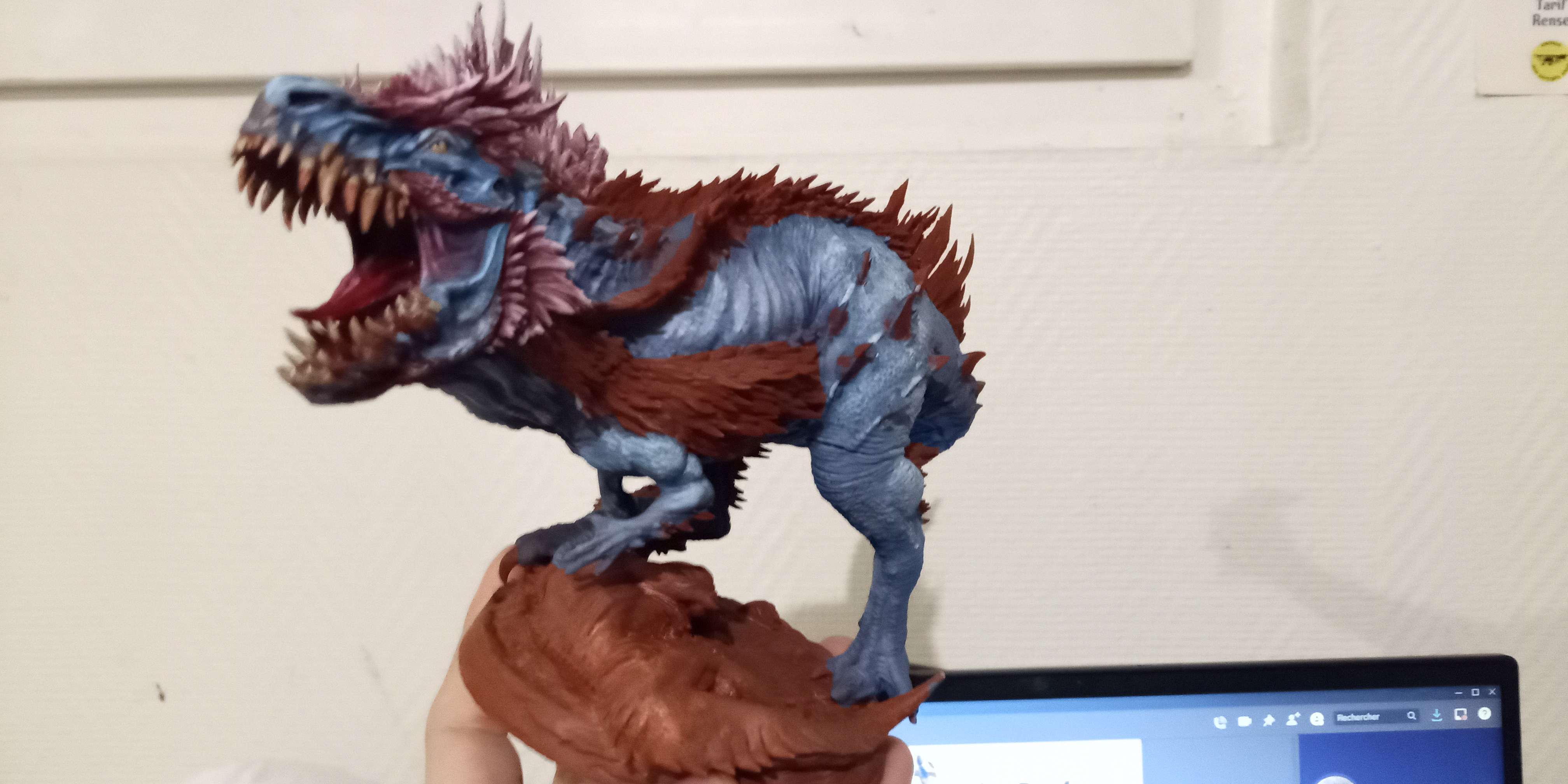 3D Printable T-Rex (Feathered) by Mini Monster Mayhem