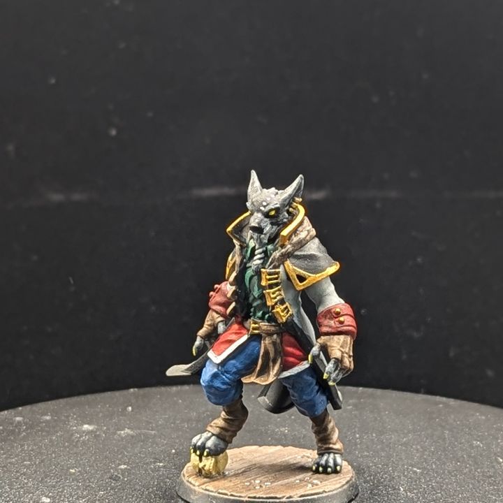3D Print of Male Werewolf Pirate (PRESUPPORTED) by MrVisterMinis
