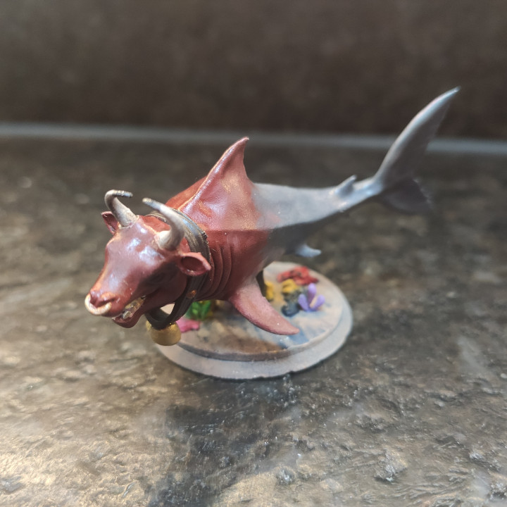 3D Print of Meuooo, the Mythical Shark Cow by Jubilee89