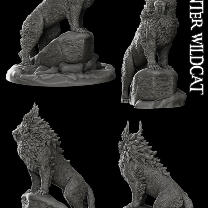 3D Printable Winter Wildcat by RocketPigGames