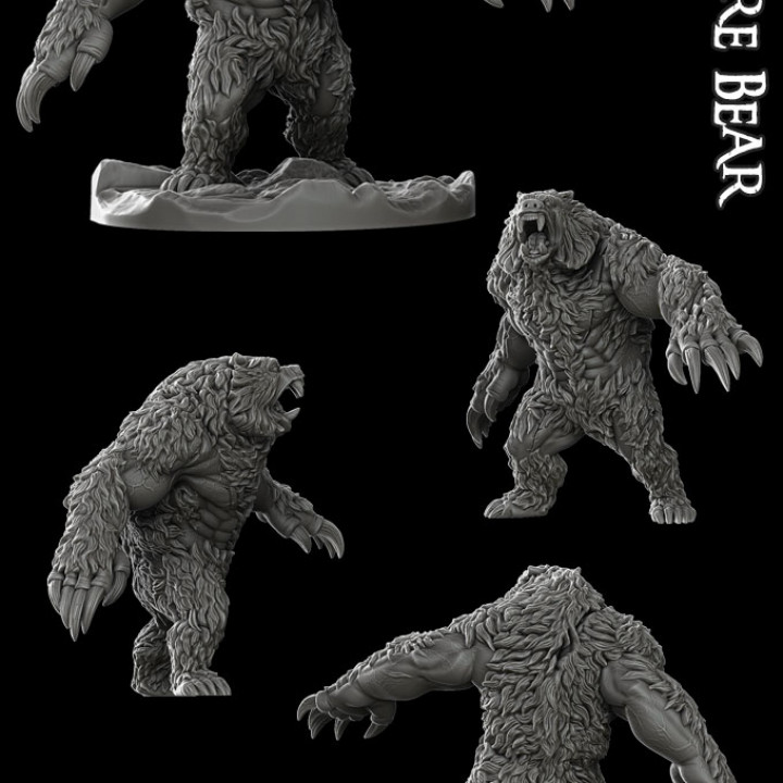 3D Printable Were Bear by RocketPigGames