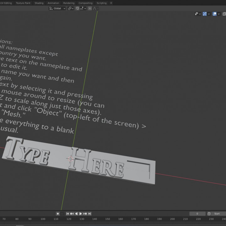 3D Printable Europe Asunder 6mm Nameplate Generator NAP-ACC-2 by Turner ...